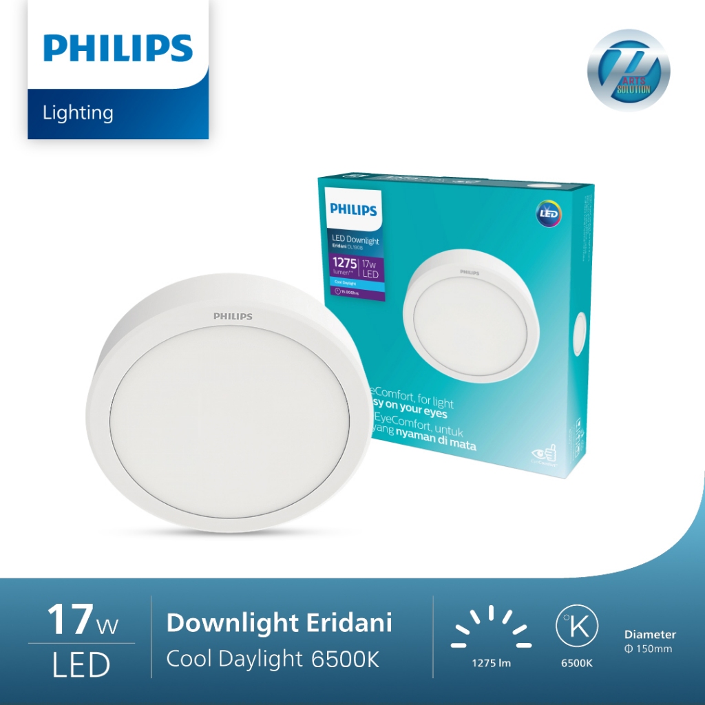 Jual Lampu PHILIPS 12 17 18 22 W Watt LED Downlight Eridani Round ...