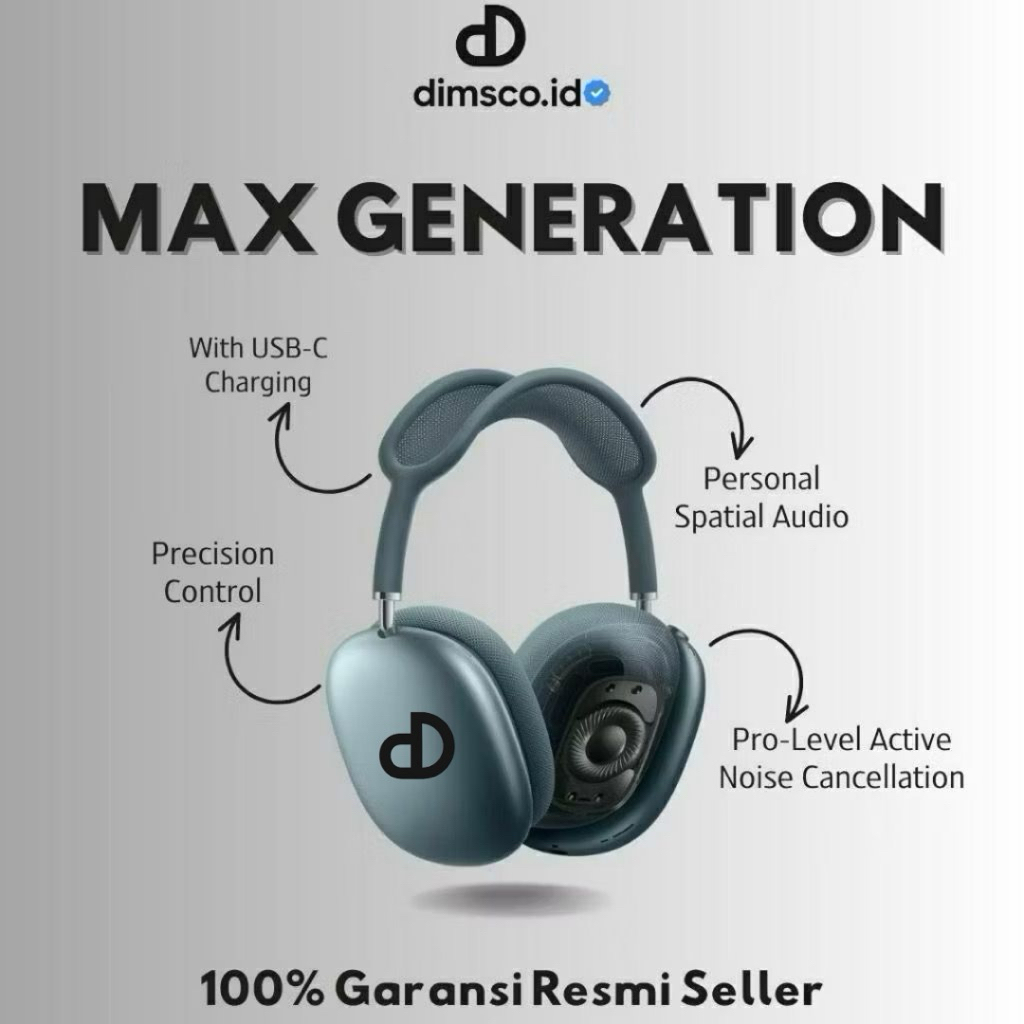 Jual [ GRADE ORI ] HEADPHONES MAX GENERATION 2024 TWS TRUE WIRELESS ...