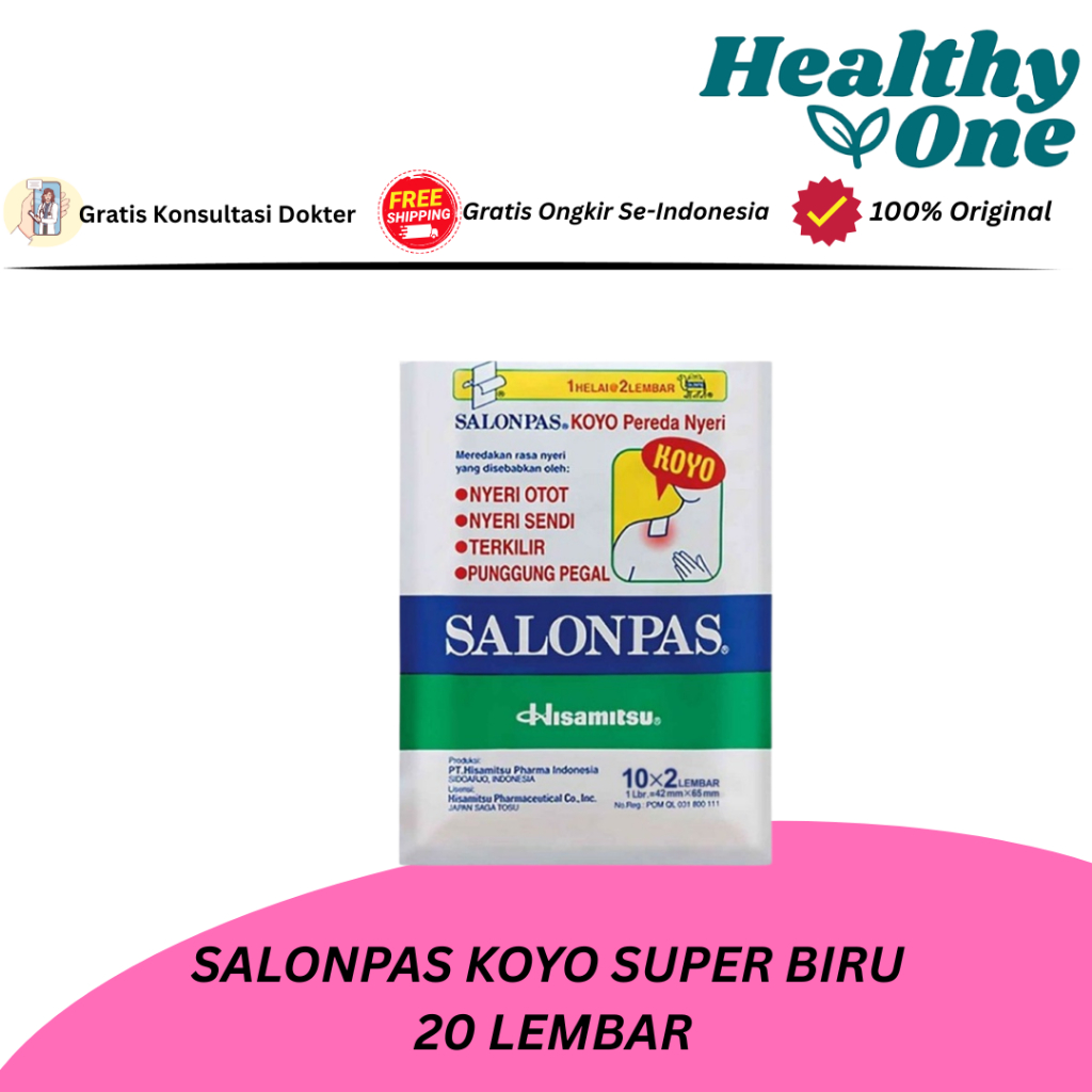 Jual SALONPAS KOYO SUPER BIRU 20 LEMBAR | Shopee Indonesia