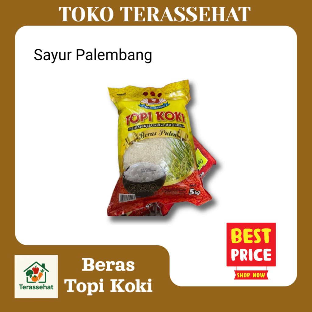 Jual Beras Top Koki 5kg - Sayur Palembang | Shopee Indonesia