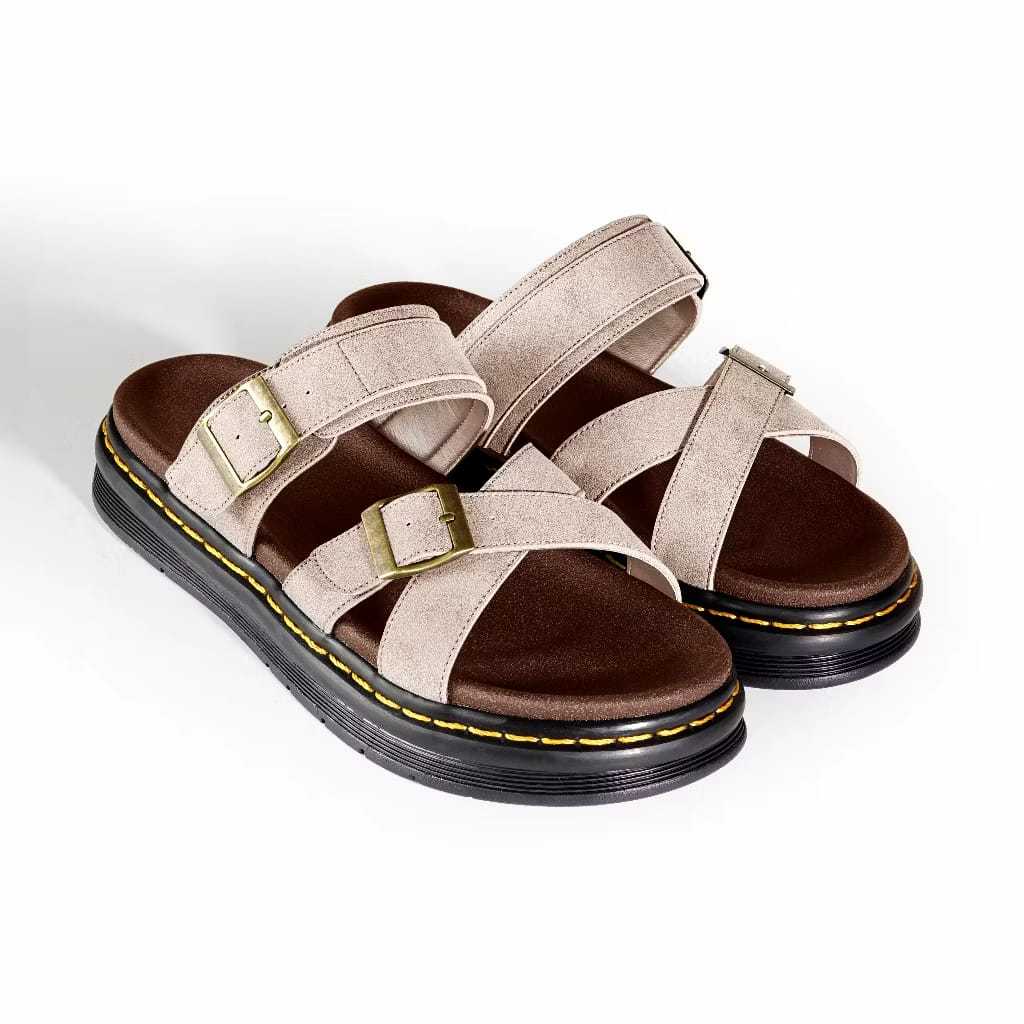 Jual Naladiva- Sandal Slide Pria Kulit Wanita Docmart Pria Wng Sendal ...