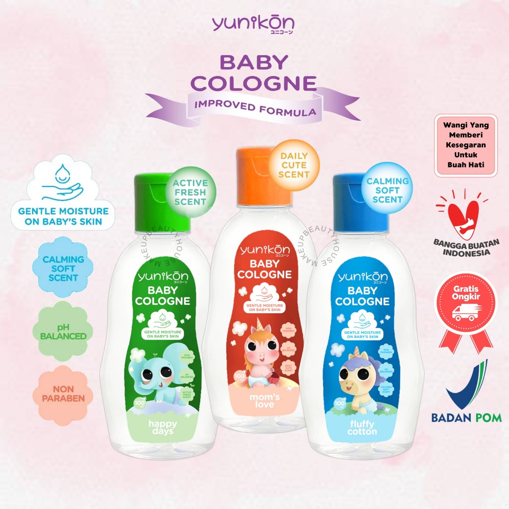 Jual YUNIKON Baby Cologne 100ml | Parfum Anak dan Bayi | Shopee Indonesia