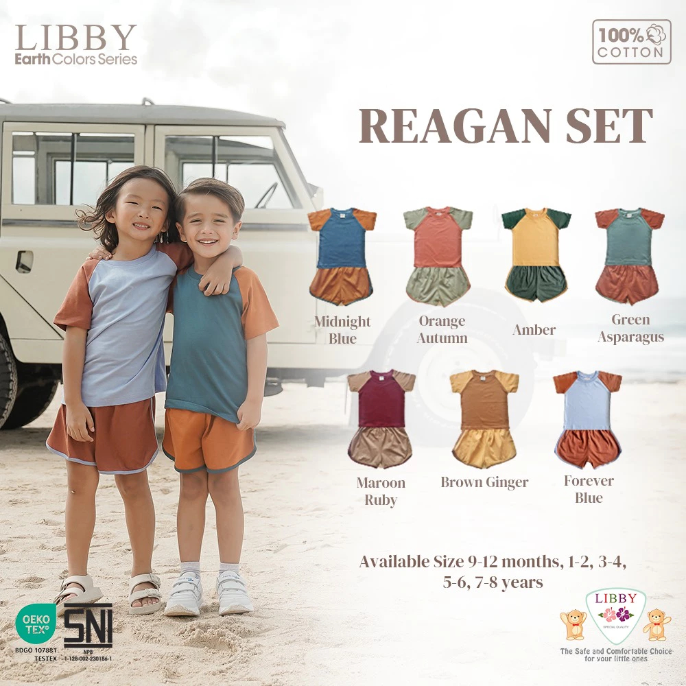 Jual Libby Reagan Set Setelan Baju Pendek Bayi Celana Pendek 9 Bulan ...