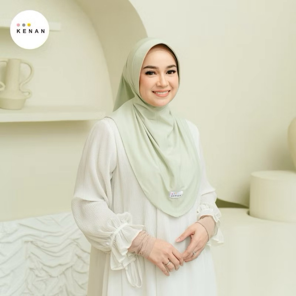 Jual KENAN - Lana Hijab Daily Instan Pet Original Size L | Shopee Indonesia