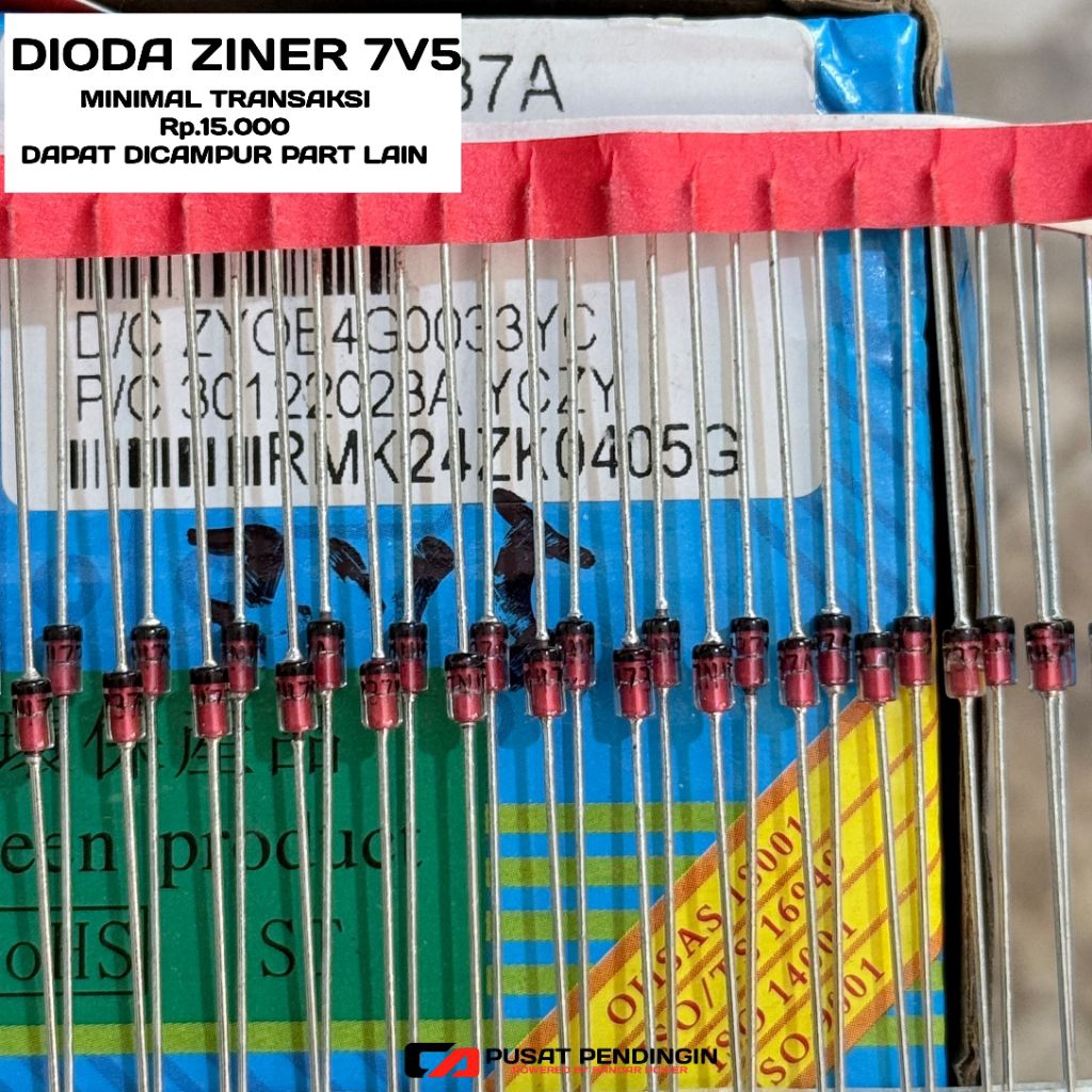 Jual DIODA ZINER 7V5 / 1N4737 1watt | Shopee Indonesia