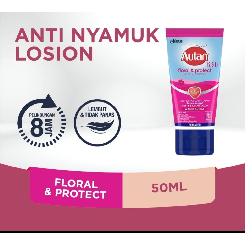 Jual Autan Flower & Protect Losion Anti Nyamuk (50 ml) | Shopee Indonesia