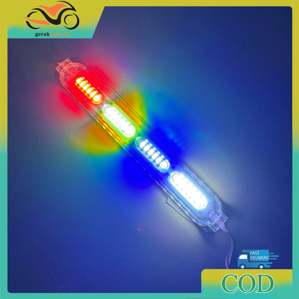 Jual Lampu Kolong Kedip Otomatis 24 VOLT 24 LED Nyala 4 Warna | Shopee ...