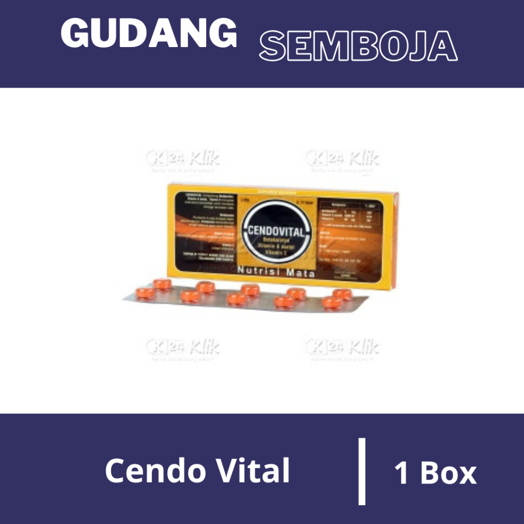 Jual Cendo Vital Box Isi 30 Tablet / Vitamin Suplemen Mata / Menjaga ...