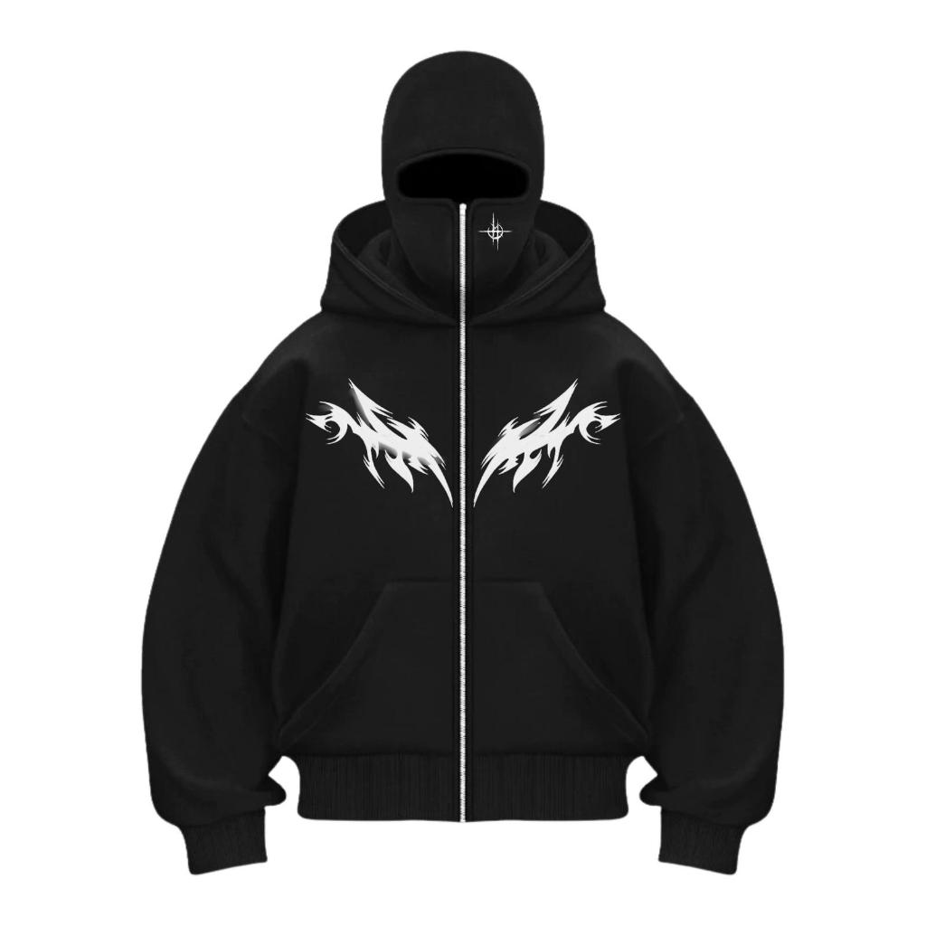Jual BRIGHTPATH - HOODIE BALACLAVA HITAM ZIPER BESI SCRATCH HODIE PRIA ...