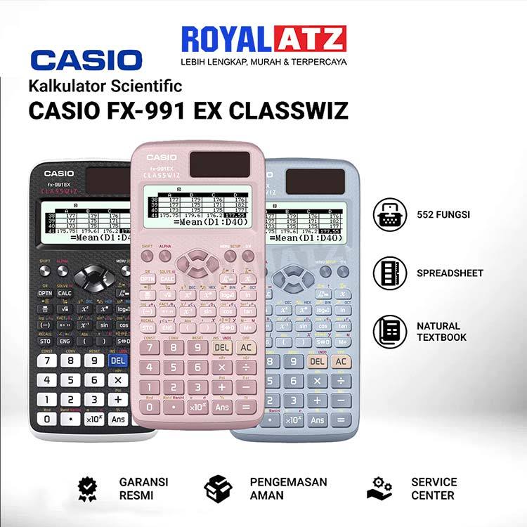 Jual CASIO FX-991EX CLASSWIZ Original / Kalkulator Ilmiah Scientific ...