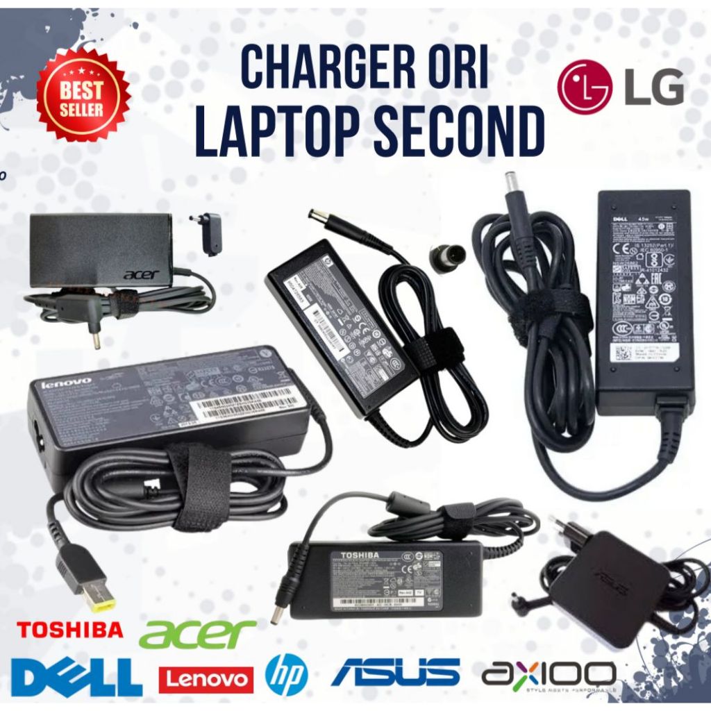 Jual CHARGER/CAS/ADAPTOR LAPTOP ORIGINAL BAWAAN/COPOTAN UNIT ALL BRAND ...
