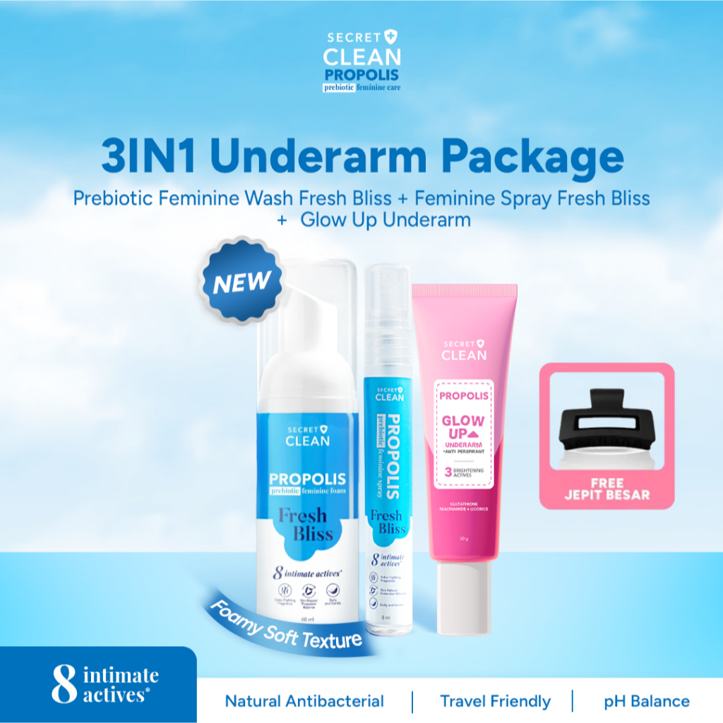 Jual [FREE Jepit] Secret Clean Propolis Glow Up Underarm Brightening ...