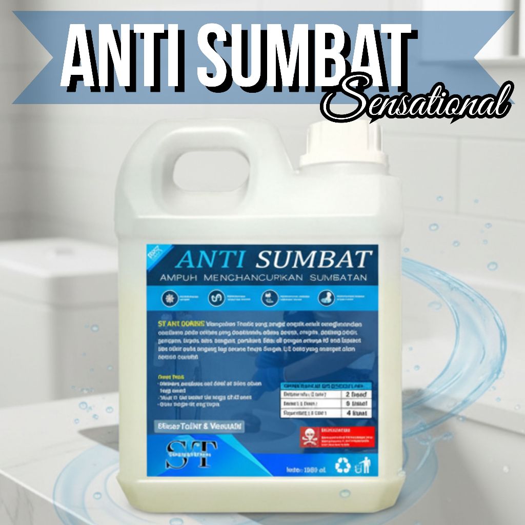 Jual Anti Sumbat Saluran Air Pipa WC Wastafel tempat cuci Piring 1 ...