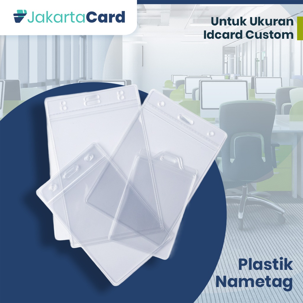 Jual Tempat KARTU Name Tag Acara Panitia Bahan Plastik Lentur B1 B2 B3 ...