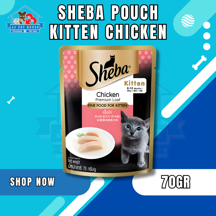 Jual SHEBA POUCH KITTEN CHICKEN (70GR) | Shopee Indonesia