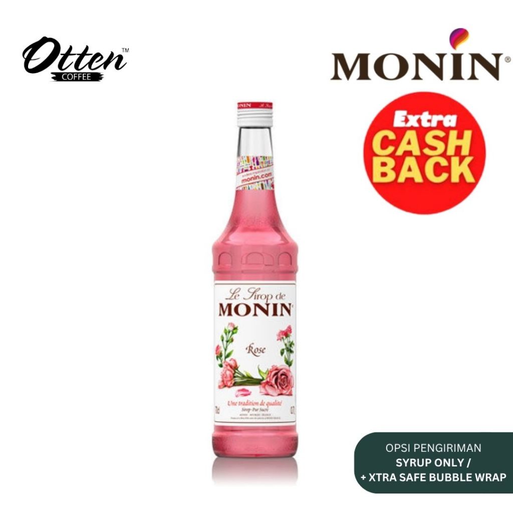 Jual Monin - Syrup Rose (700 ML) - Sirup Minuman Rasa Bunga Mawar cocok ...