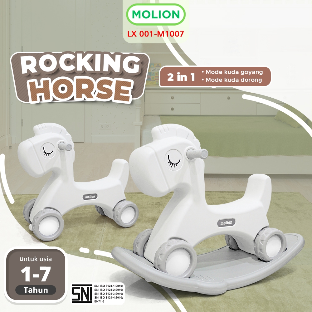 Jual MOLION Kuda Goyang Bayi Kuda-Kudaan Anak HDPE Edukatif 1-6 Tahun ...