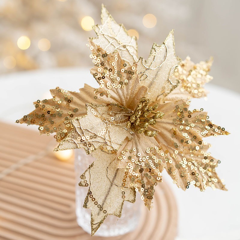 Jual (Terbaru) Dekorasi Pohon Natal Aksesoris Pohon Natal Bunga Hiasan ...