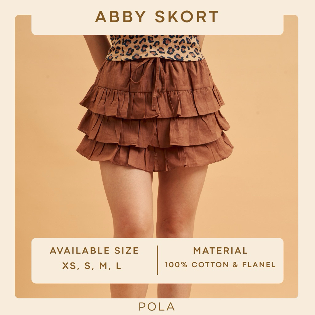 Jual Pola Abby Skort - Rok Susun Pendek - Ruffle Mini Skort - Skort ...