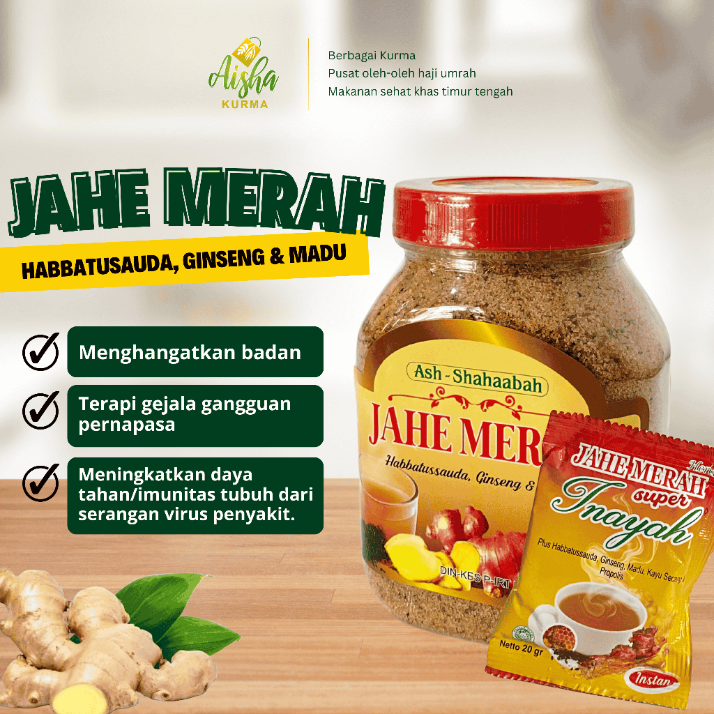 Jual AMH Jahe Merah Herbal 1 renceng - (10 Sachet) | Shopee Indonesia