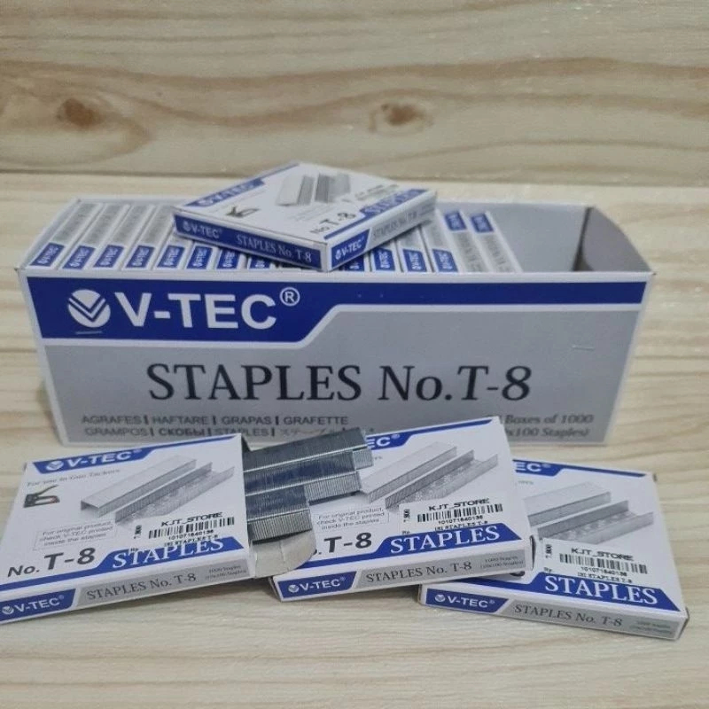 Jual V-TEC ISI STAPLES T-8 8MM (5/16") | Shopee Indonesia
