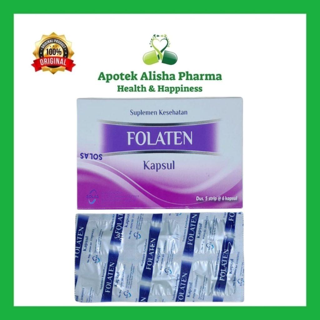 Jual Folaten Kapsul Box isi 30 dan Strip isi 6 Capsule Suplemen ...