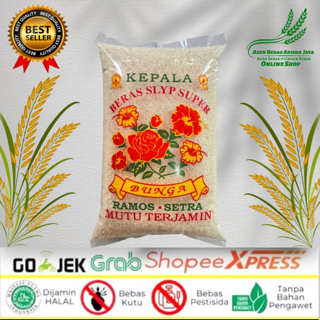 Jual Beras Cap Bunga Ramos Setra 5 Kg/ 10 Kg/ 20 Kg/ 25 Kg Termurah ...