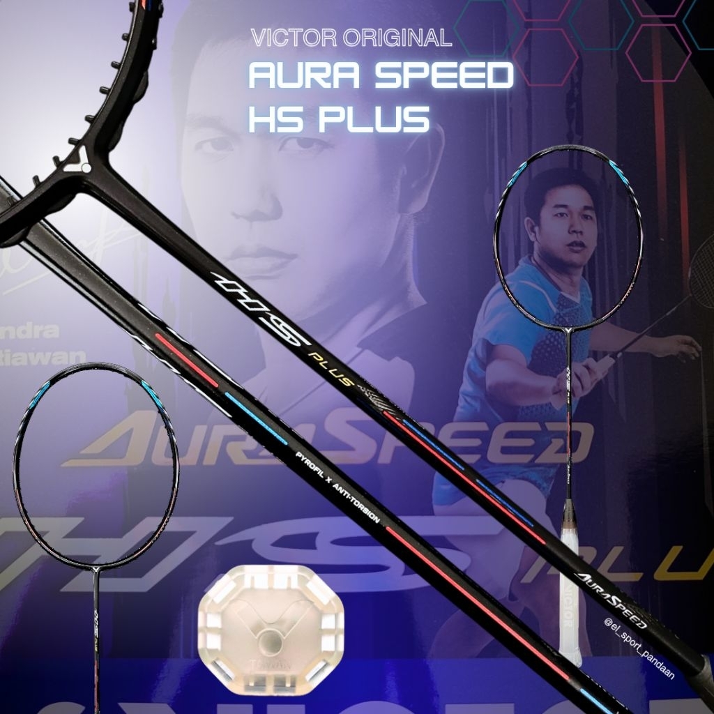 Jual RAKET BADMINTON VICTOR AURASPEED HS PLUS / ARS-HS PLUS HENDRA ...