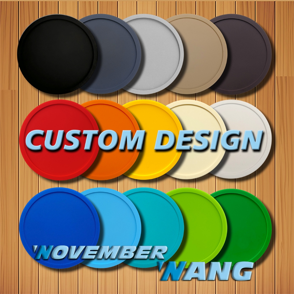 Jual Custom Design minimal 20 pcs Tatakan Alas Gelas Karet Bulat TPR ...