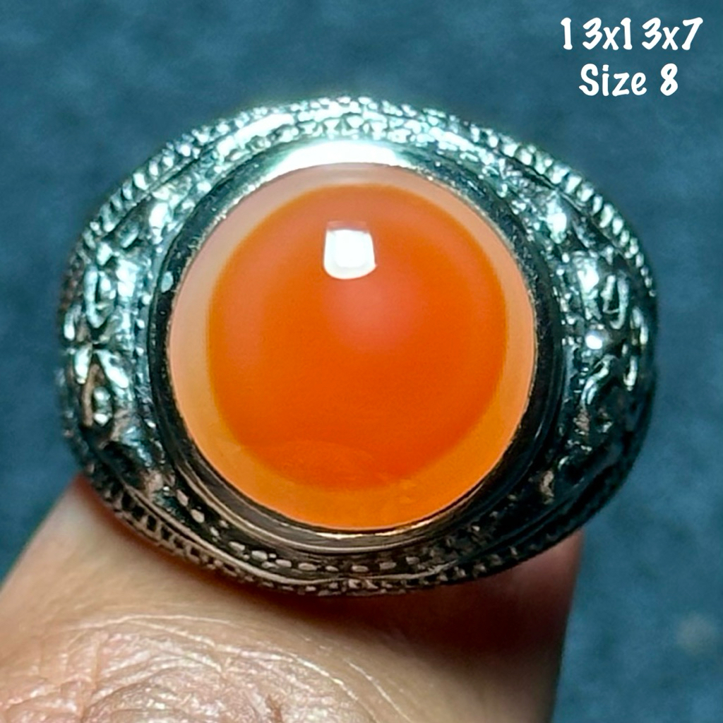 Jual Cincin Batu Akik Natural Baturaja Puser Mata Kristal (asli alam ...