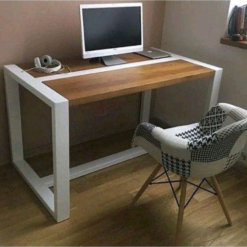 Jual Meja Kerja/ Meja Kantor/ Meja Belajar Custom.. Rangka Hollo ...