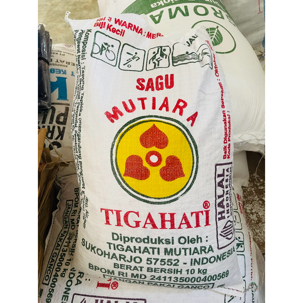 Jual Sagu mutiara cap tigahati isi 10 kg untuk topping minuman | Shopee ...