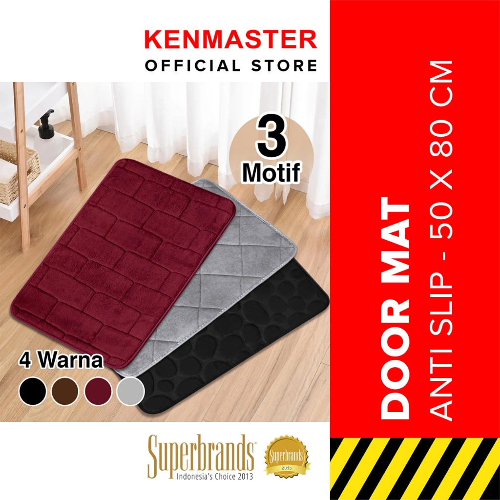 Jual Keset Besar Anti Slip 50X80CM / Door Mat Anti Slip KM-225 - Bahan ...