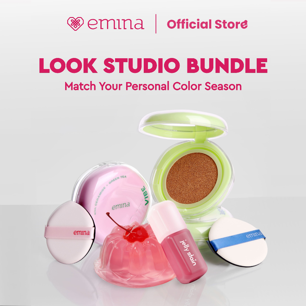 Jual [LOOK STUDIO SPECIAL PACKAGE] Emina Paket Glow & Matte 3in1 ...
