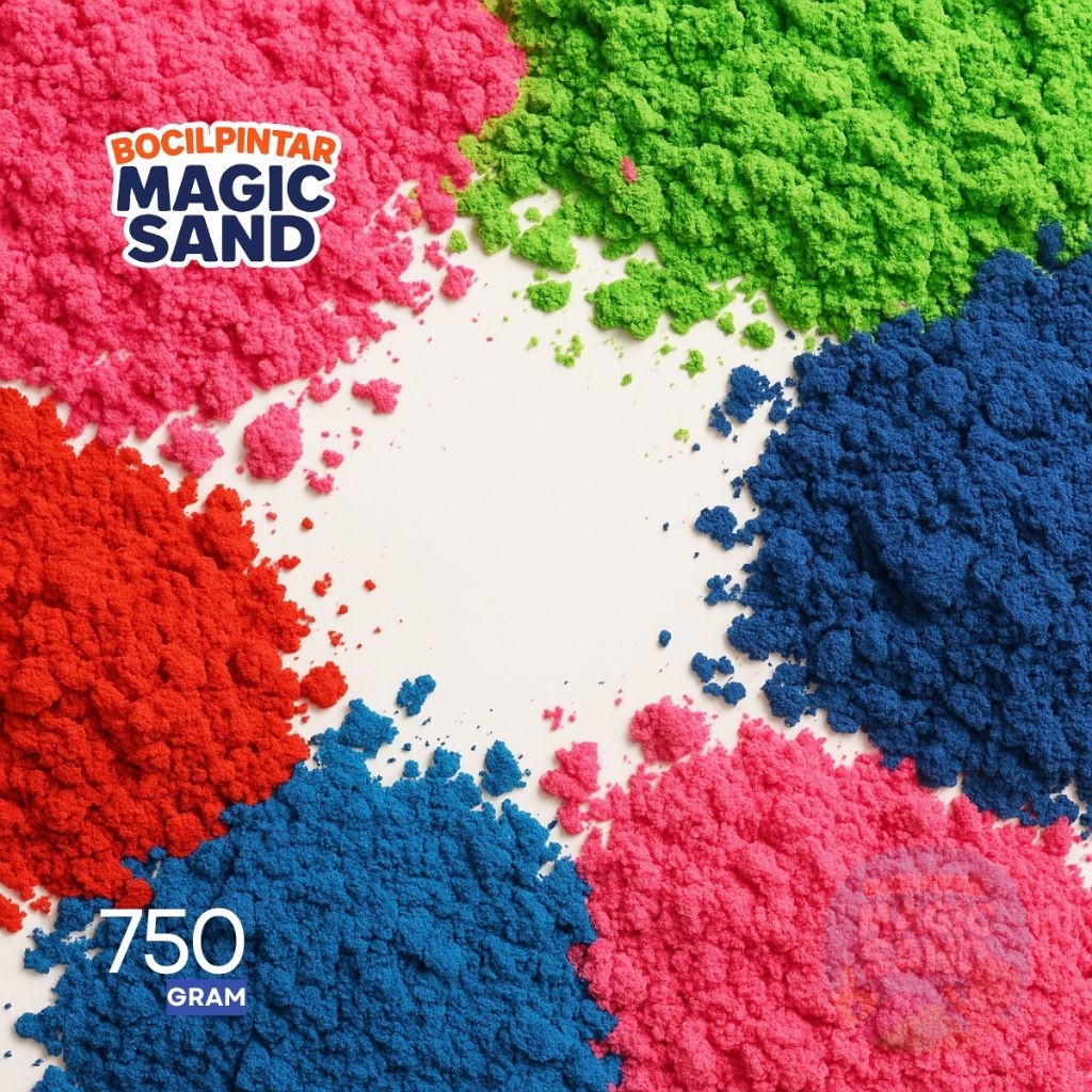 Jual Pasir Magic 750 Gram – Magic Sand Warna-Warni, Aman untuk Anak ...