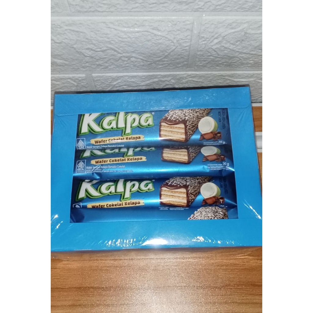 Jual Kalpa Wafer Cokelat Kelapa – 1 Box Isi 12pcs | Snack Wafer Cokelat ...