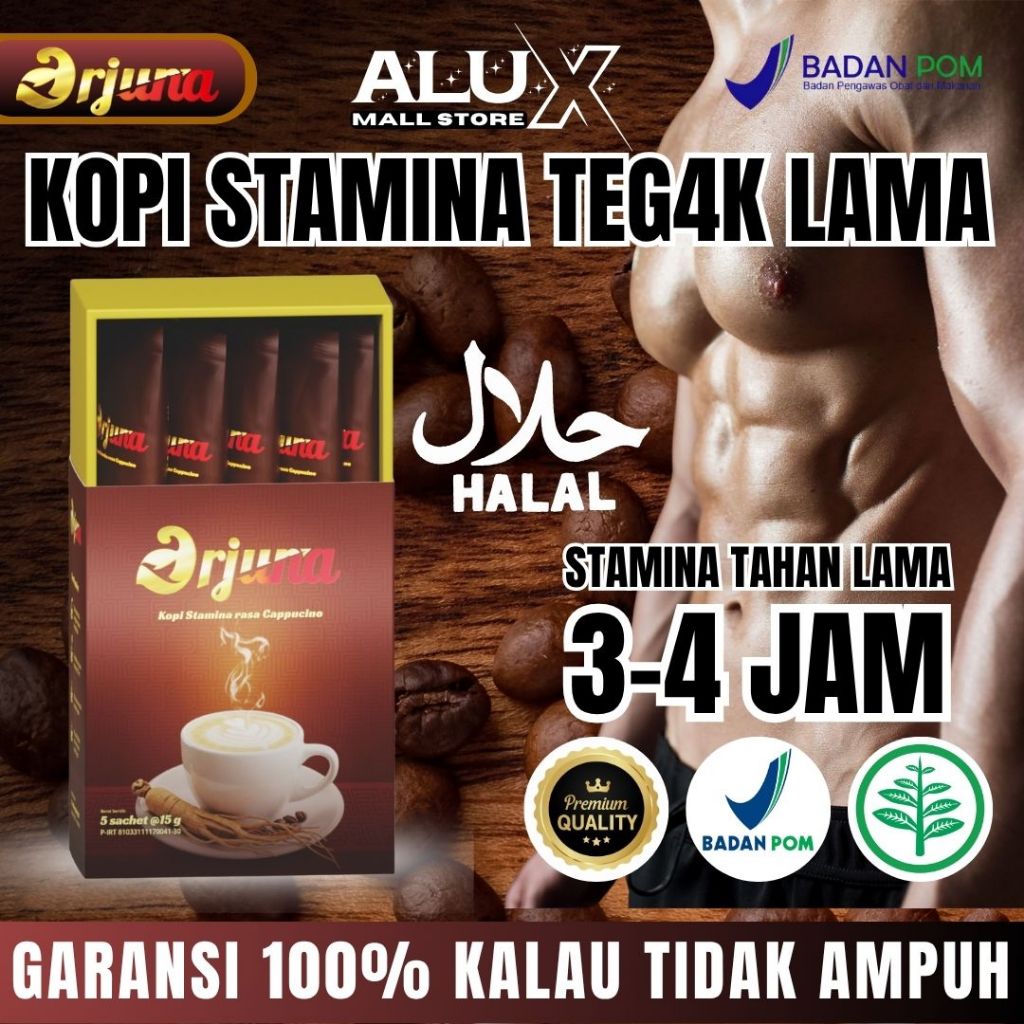 Jual KOPI ARJUNA Kopi Stamina Kuat Tahan Lama Extrak Gingseng 1 box ...