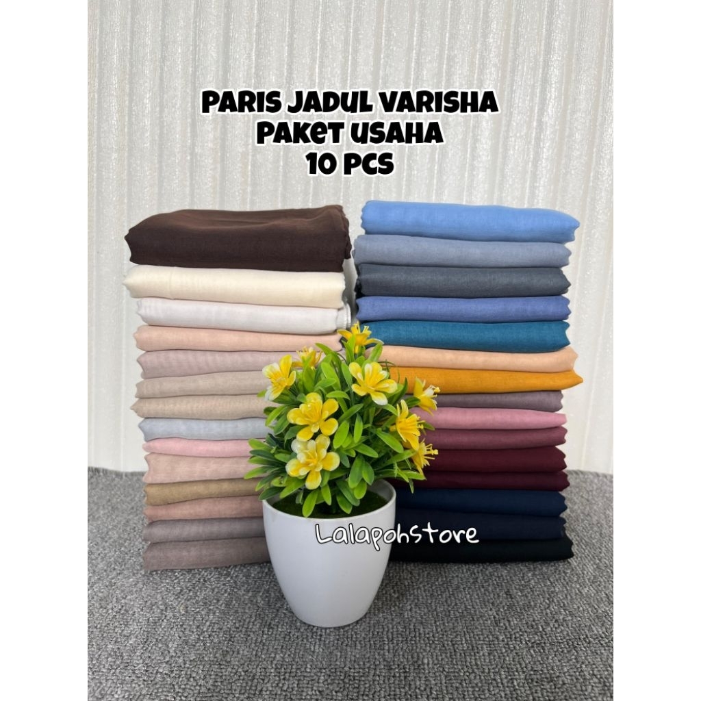 Jual Hijab Paris Jadul Varisha isi 10 pcs ( bisa pilih warna ) | Shopee ...