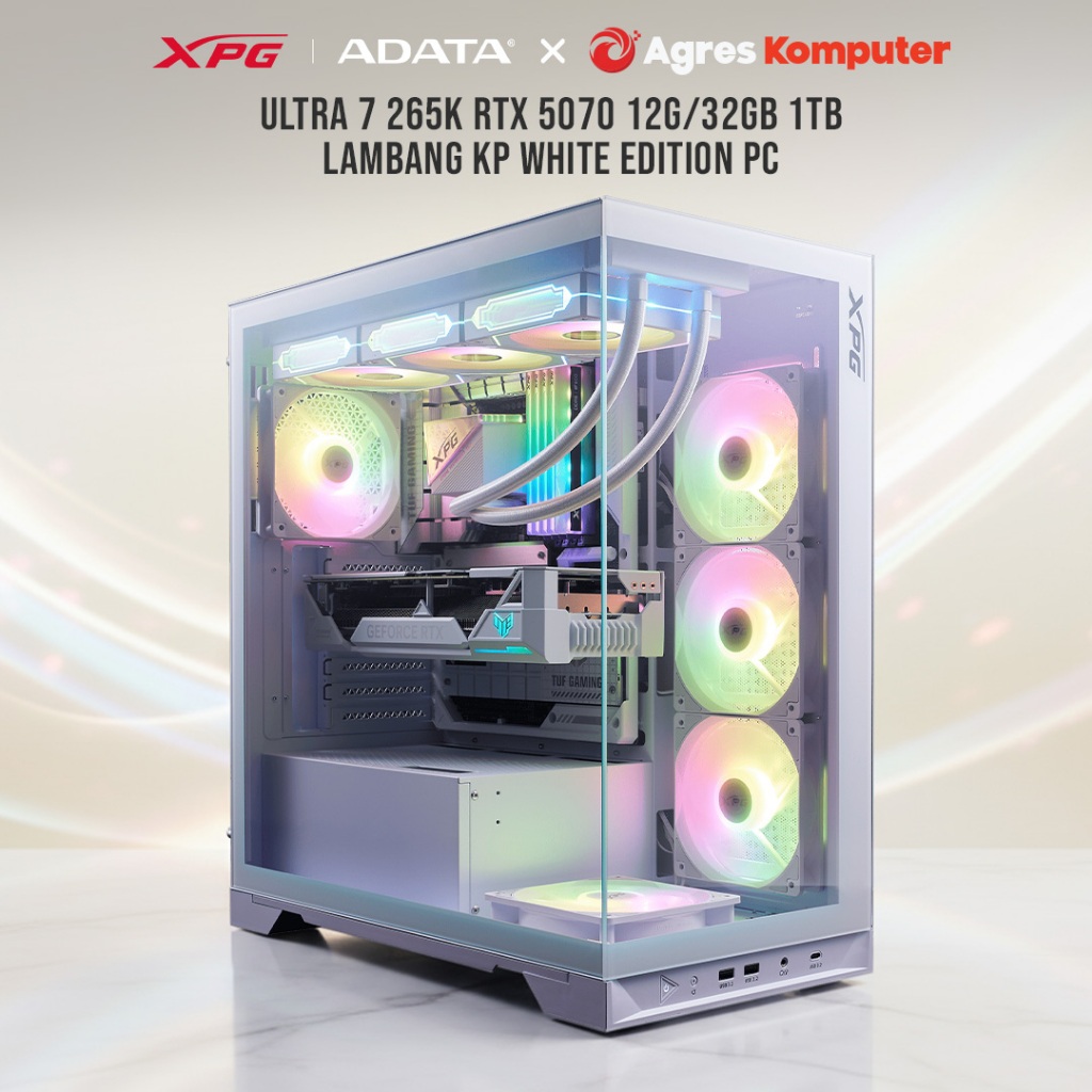 Jual ADATA X AGRES ULTRA 7 265K RTX 5070 12G/ 32GB 1TB LAMBANG KP WHITE ...