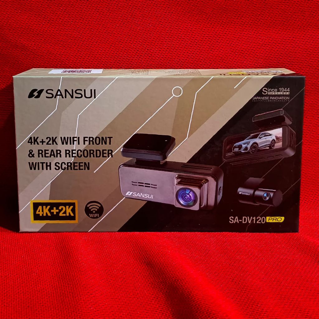 Jual Sansui SA-DV120 Pro 4K+2K Wifi Front & Rear Recorder Dashcam Mobil ...