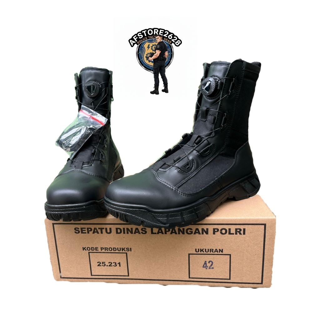 Jual SEPATU PDL JATAH POLRI TALI PUTAR 2025 TERBARU ASLI KULIT ORIGINAL ...