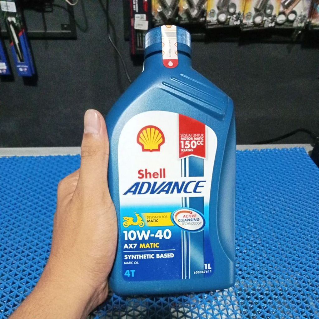 Jual ORIGINAL 100% OLI SHELL AX7 MATIC 10W-40 1 LITER | Shopee Indonesia