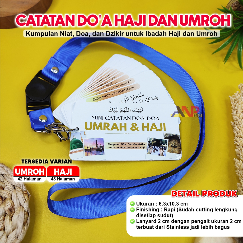 Jual ANP88 Catatan Doa Haji dan Umroh / Catatan Doa saat Umroh ...