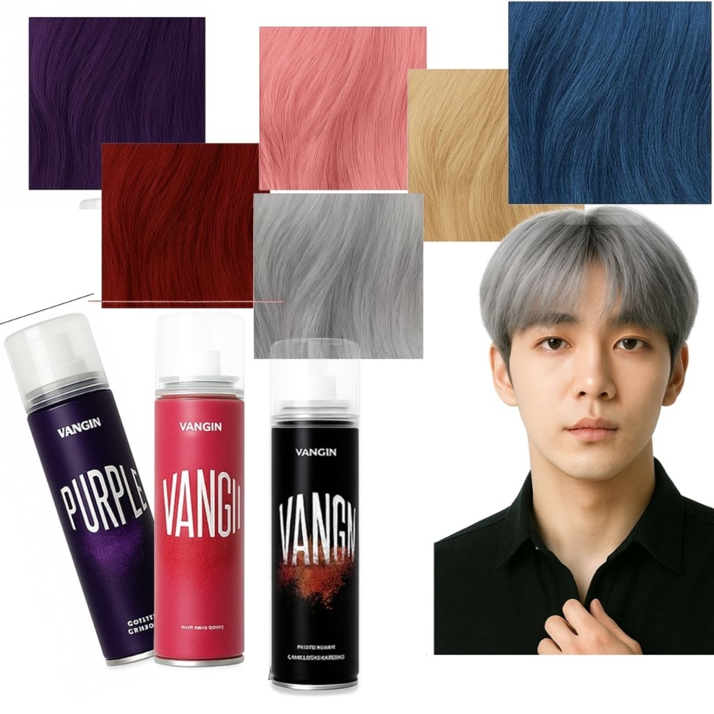 Jual Semir Spray Semir cepat semprot pink blue claret merah coklat ...
