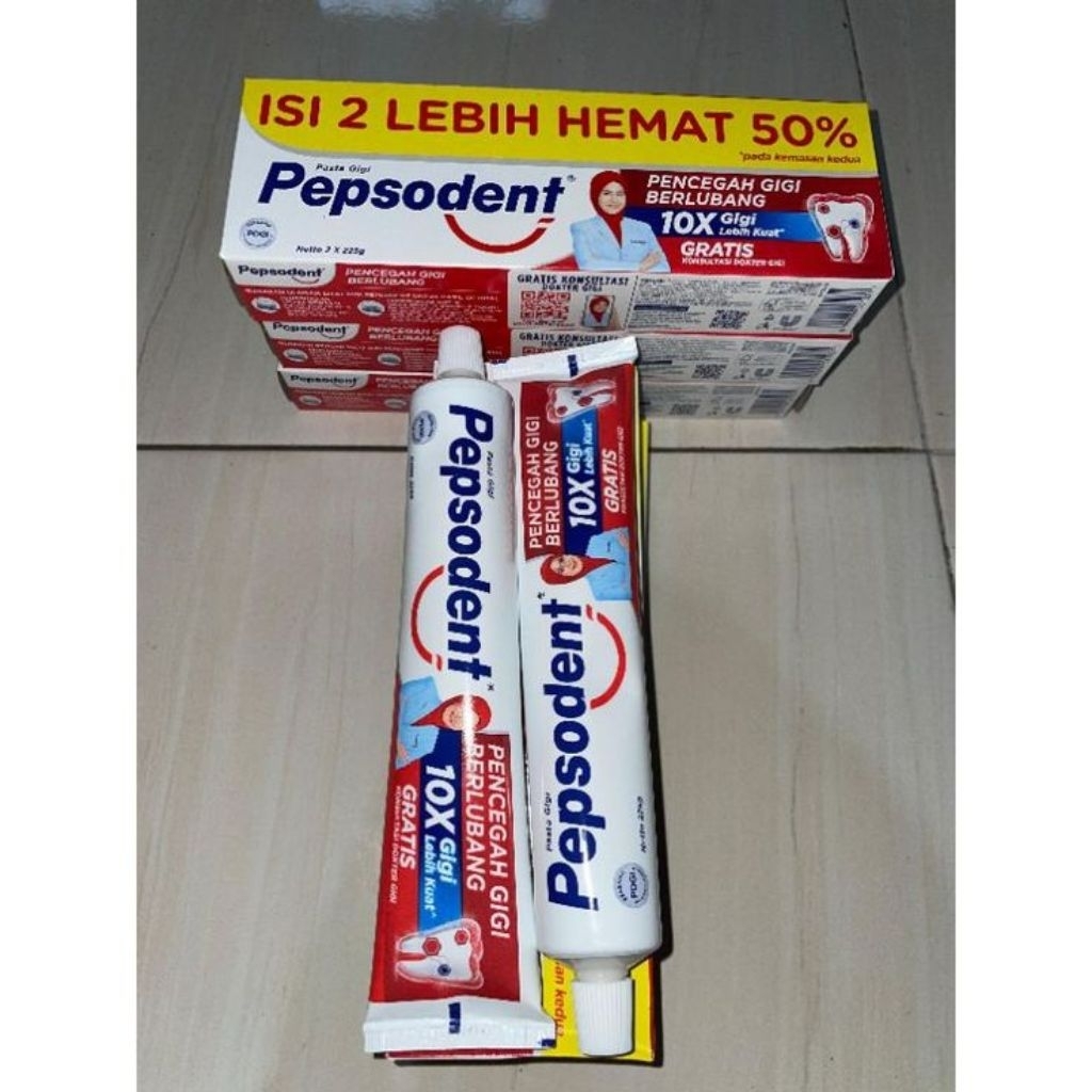 Jual pepsodent jumbo 225 gram isi 2 pcs | Shopee Indonesia