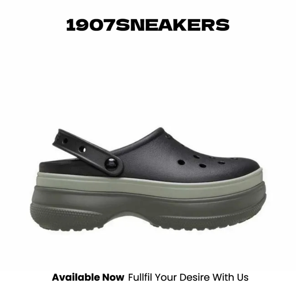 Jual Sepatu Sendal Unisex Crocs Classic Stacked Clog - Black ...