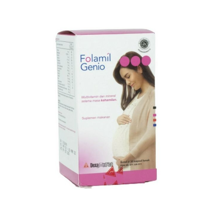 Jual FOLAMIL GENIO 30 CAPSUL/SUPLEMEN IBU HAMIL | Shopee Indonesia