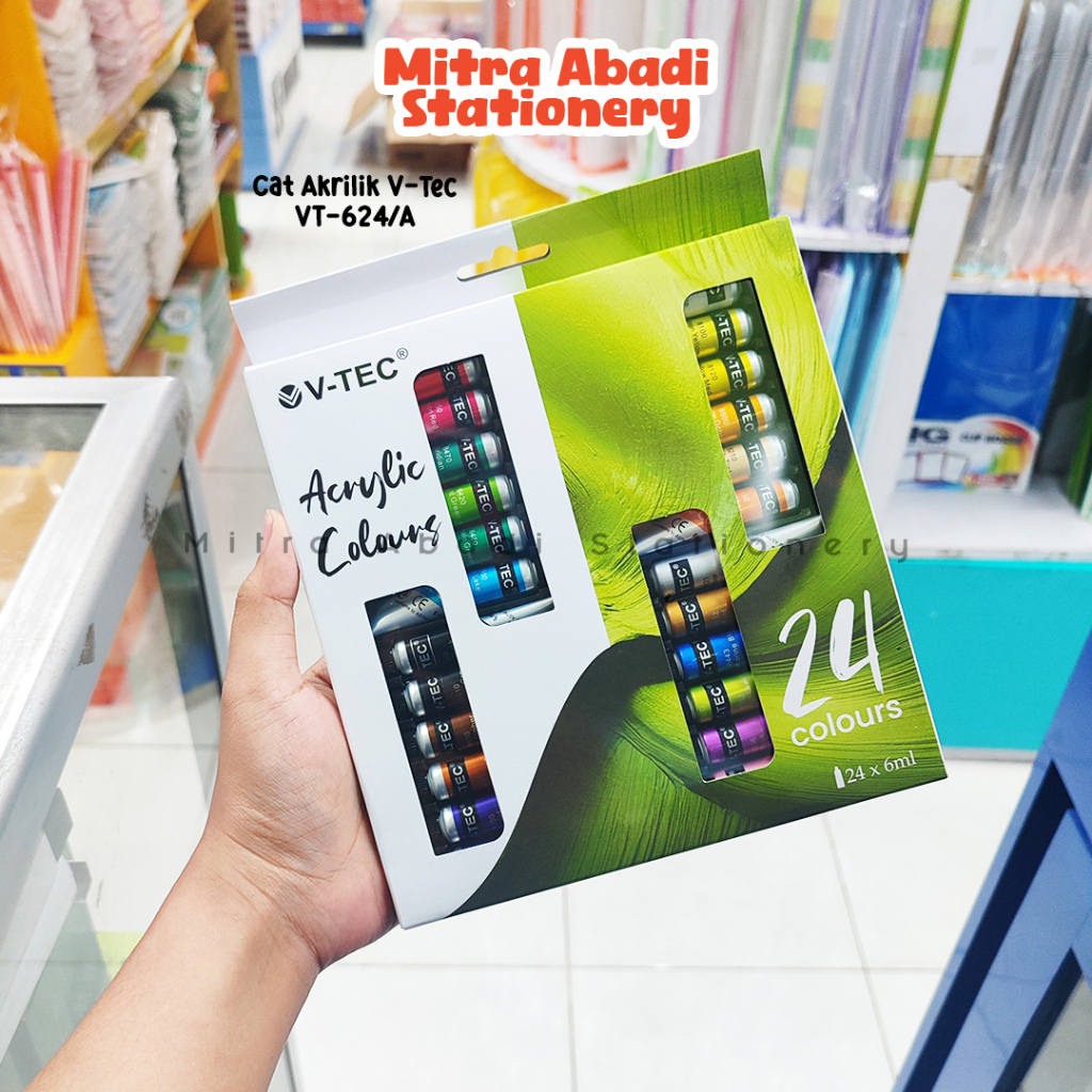 Jual CAT AKRILIK VTEC / VT-612/A VT-618/A VT-624/A ACRYLIC COLOR ALAT ...