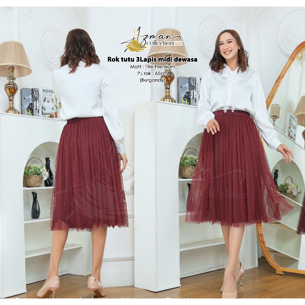 Jual Rok tutu flou tile 2lapis - Rok tutu mindi - Rok tutu premium ...