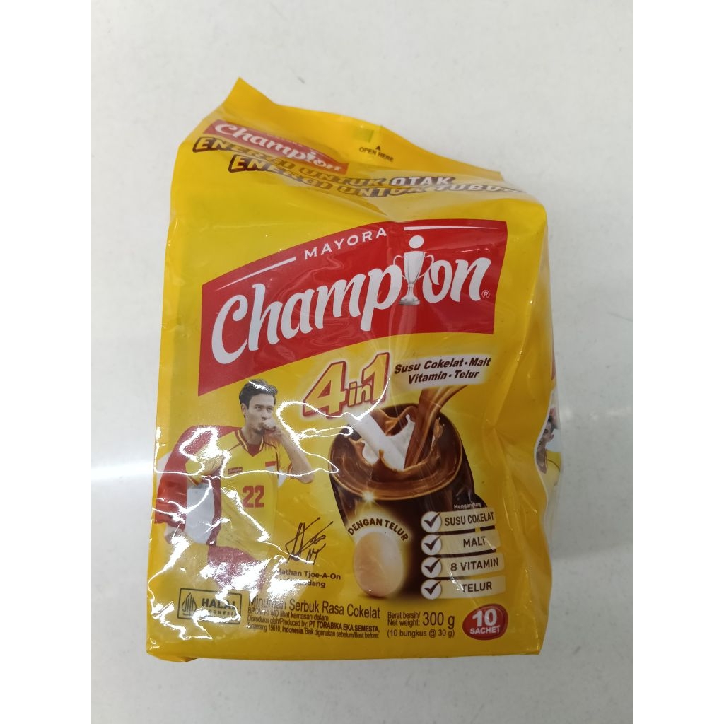 Jual Champion 4-in-1 Susu Cokelat Malt | Shopee Indonesia